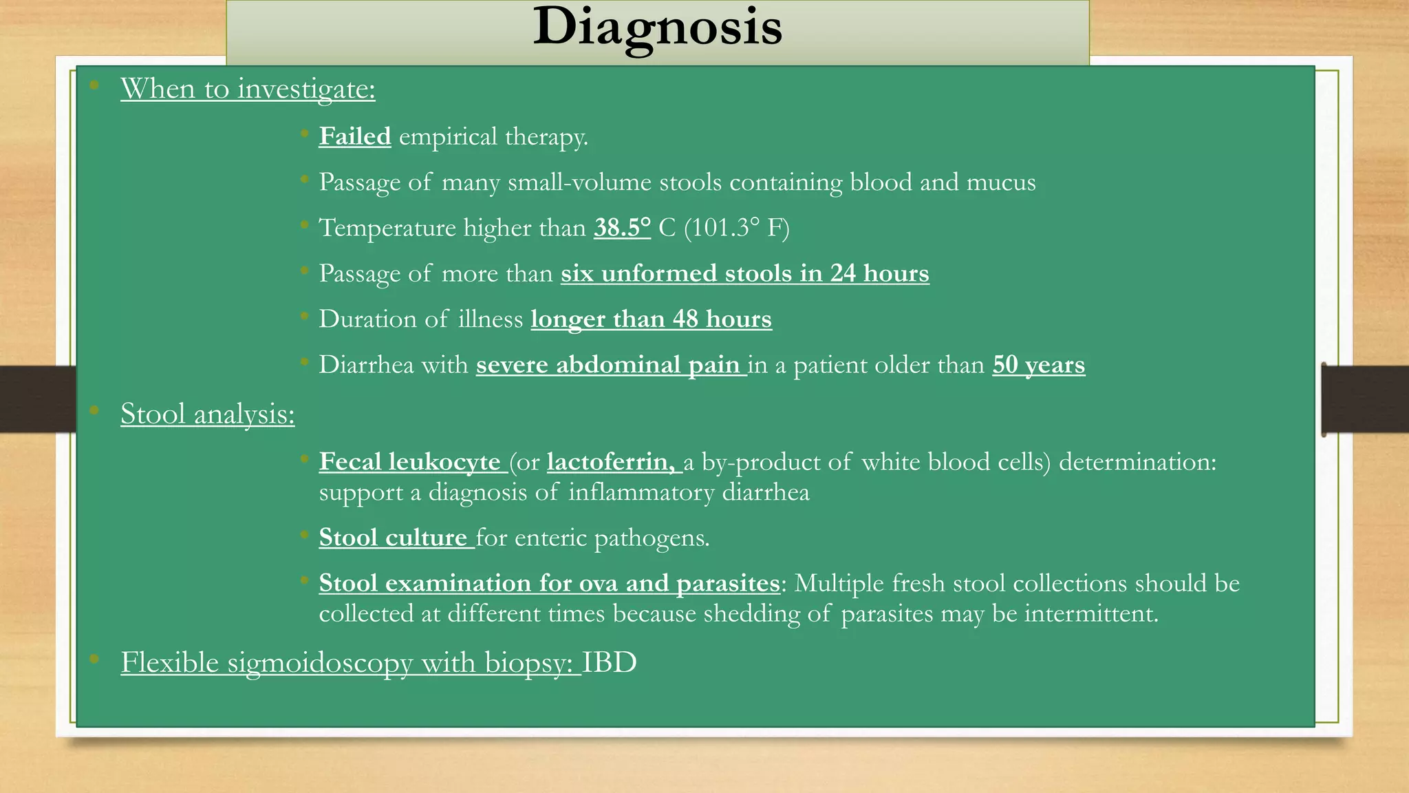 Diarrhea & constipation by dr mohammed hussien | PPT