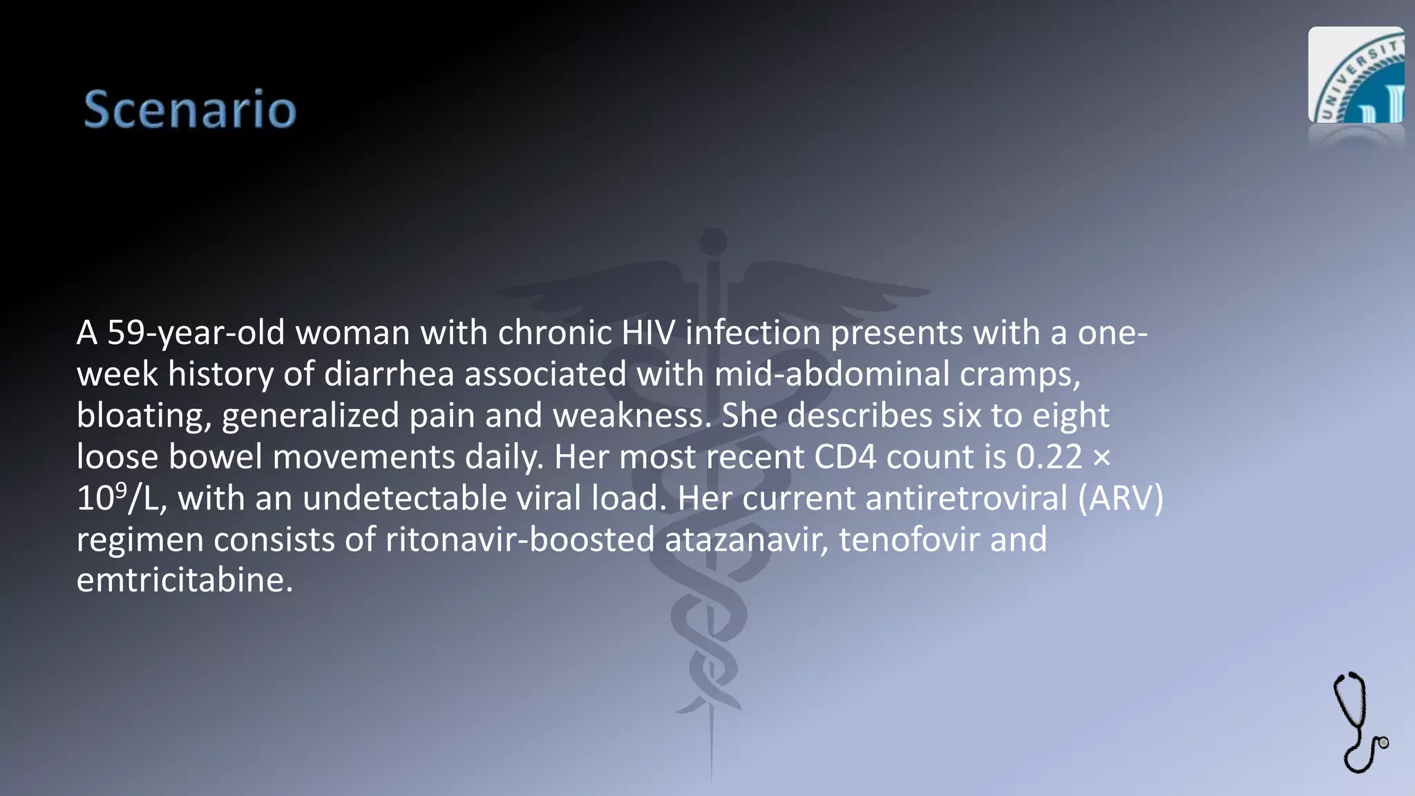 Diarrhea in aids patients | PPTX