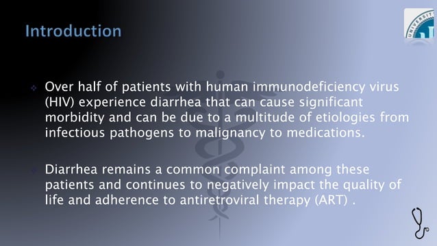 Diarrhea in aids patients | PPTX | Infectious Diseases | Diseases and ...
