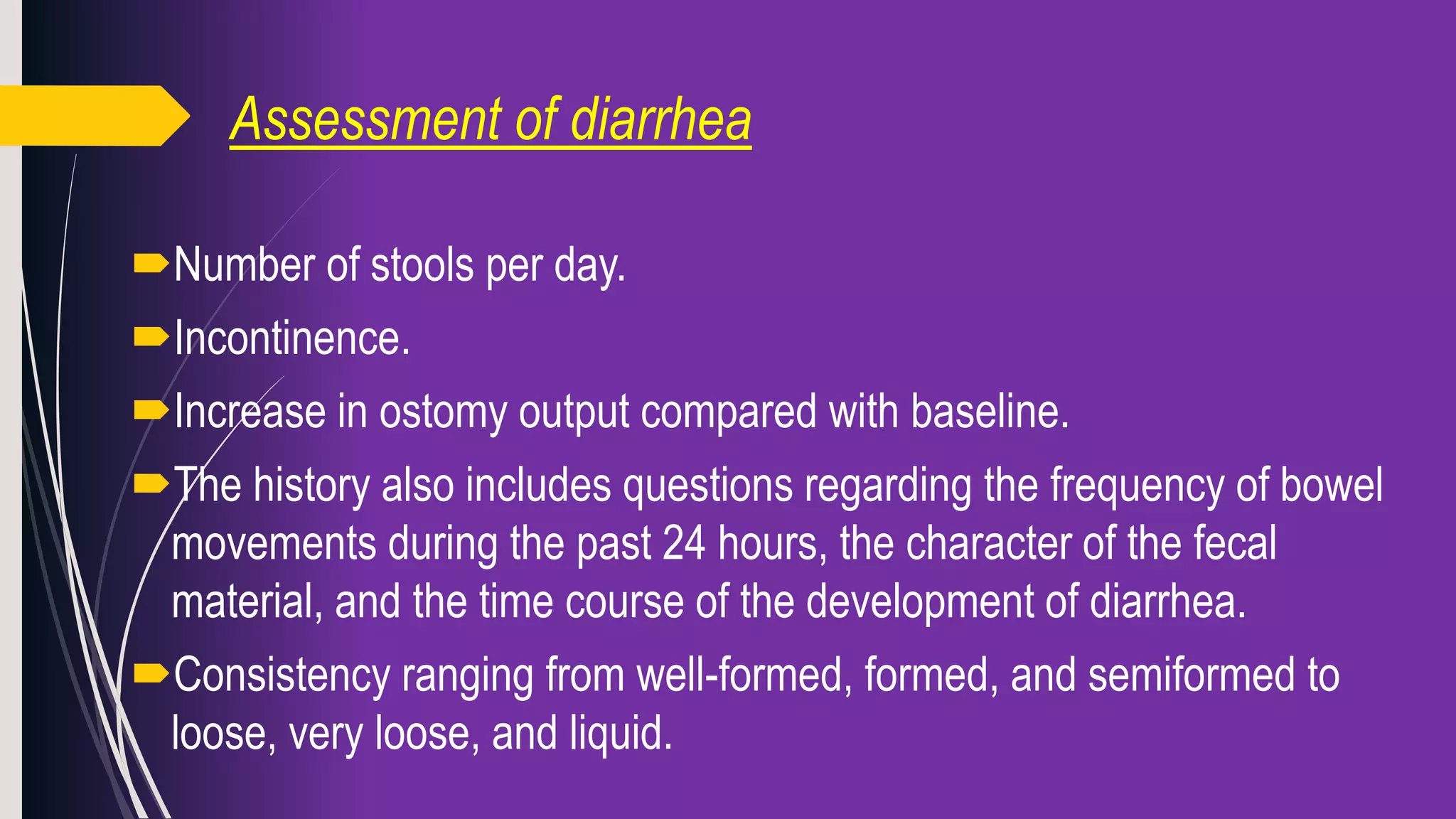 Diarrhea in cancer patients | PPTX