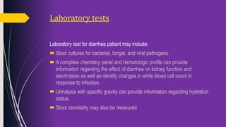 Diarrhea in cancer patients | PPTX