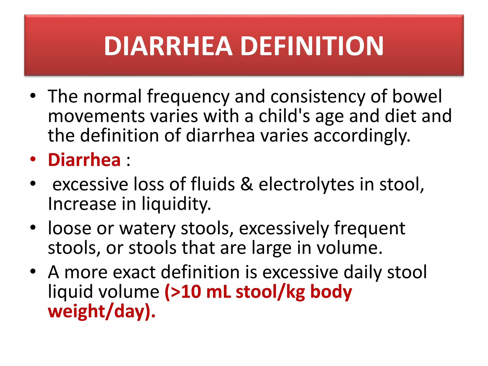 Diarrhea in children | PPTX