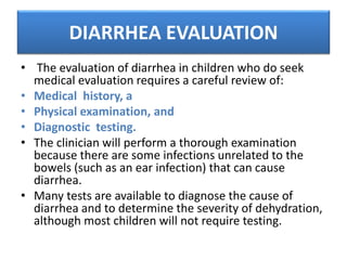 Diarrhea in children | PPTX