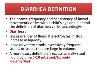 Diarrhea in children | PPTX