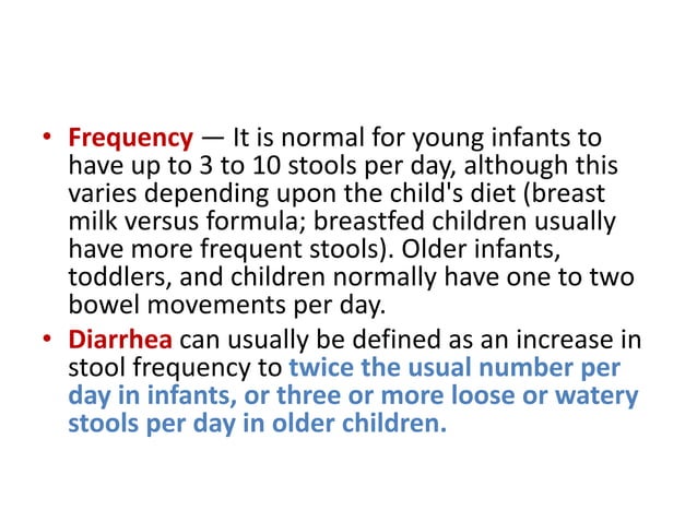 Diarrhea in children | PPT