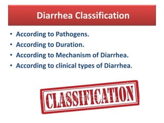 Diarrhea in children | PPTX