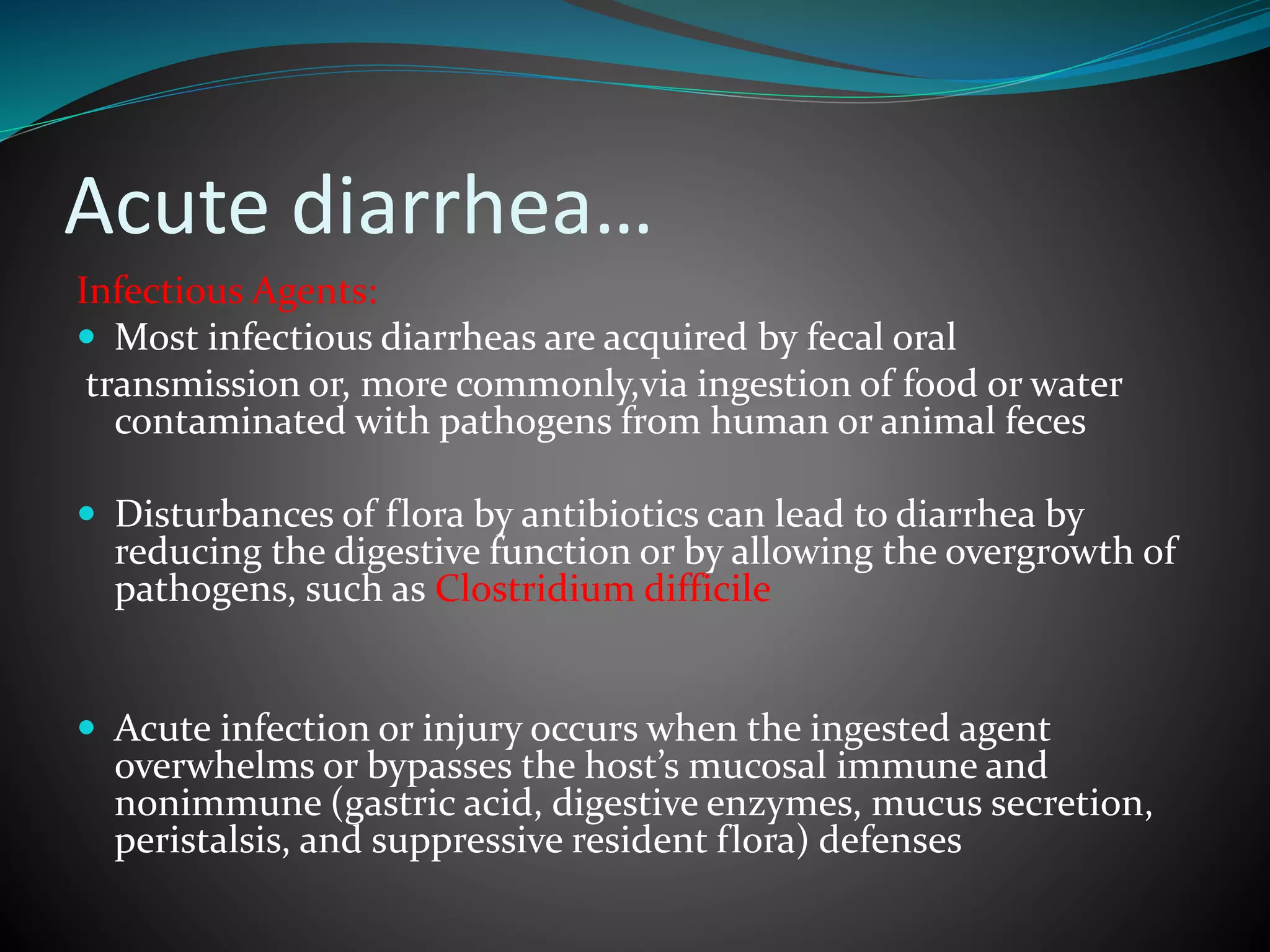 Diarrheal diseases | PPTX