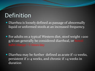 Diarrheal diseases | PPTX
