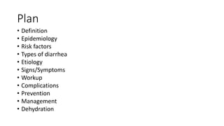Diarrheal diseases and dehydration | PDF