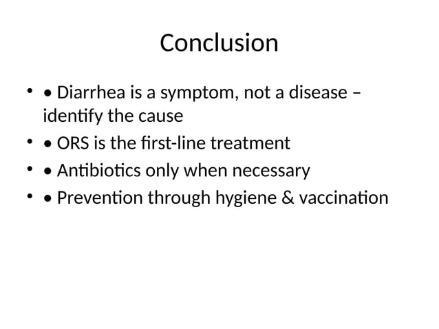 APPROACH TO DIARRHEA A COMPREHENSIVE OVERVIEW | PPTX