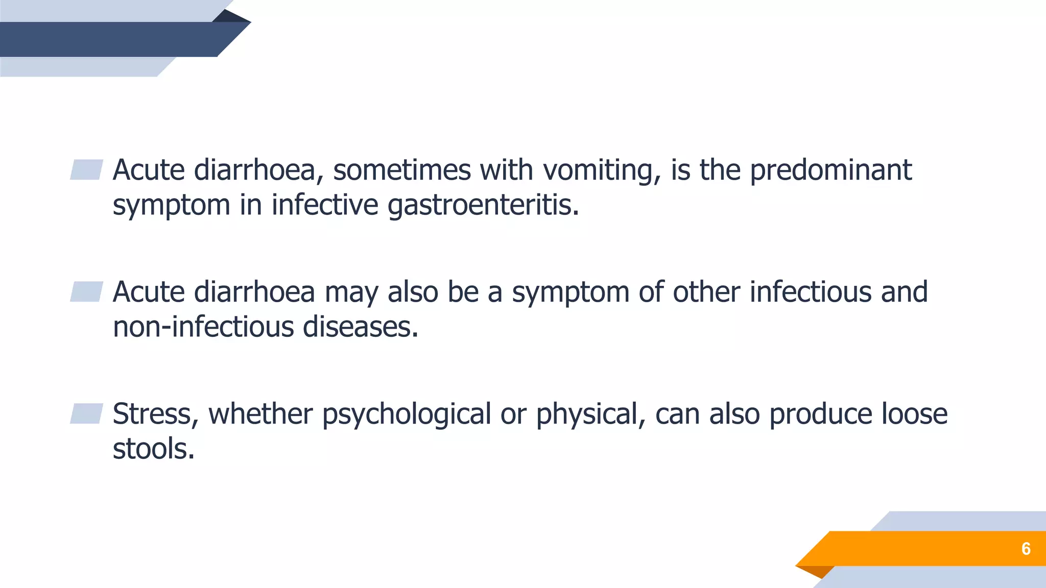 Acute infectious diarrhea | PPTX