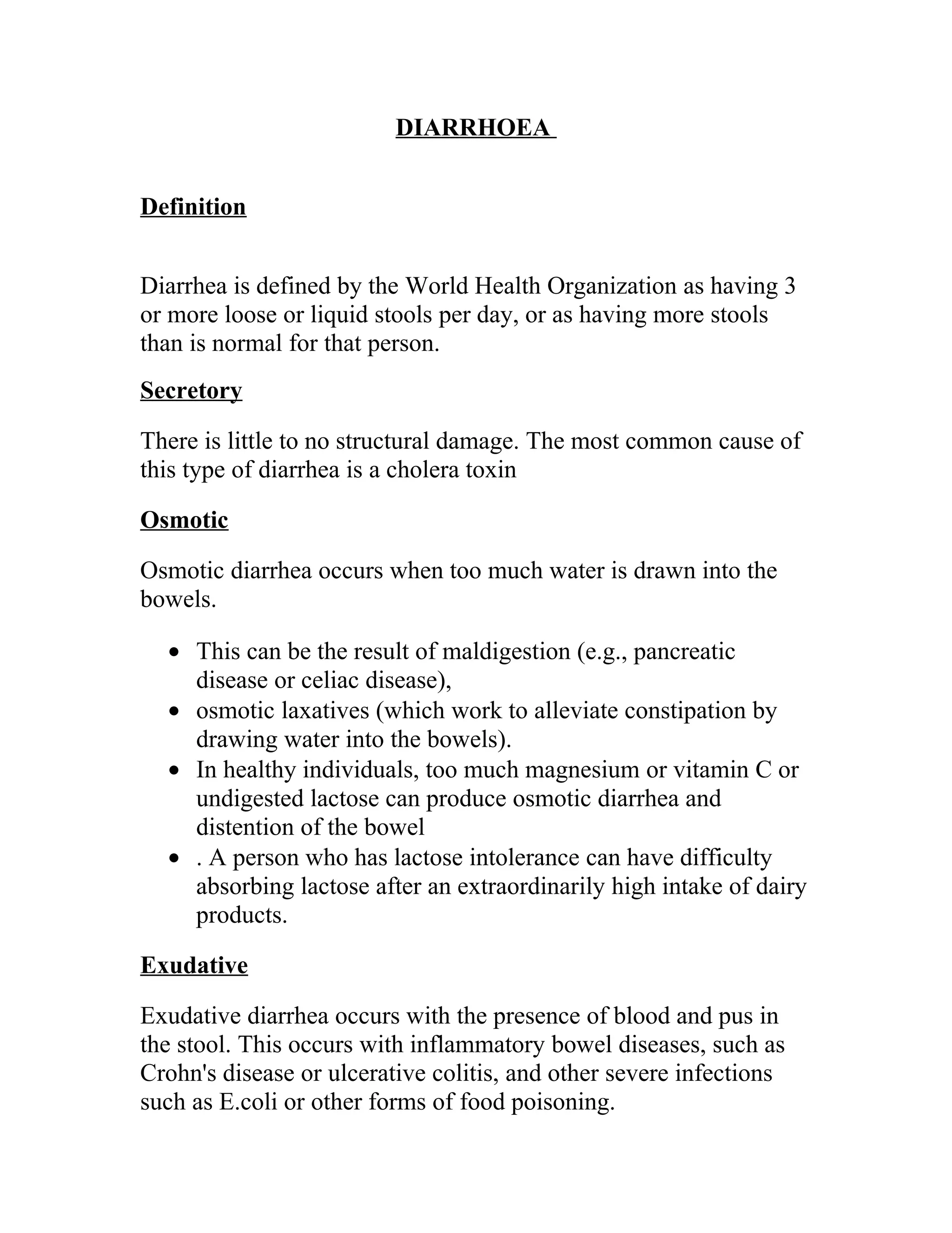 Effective treatment for Diarrhoea at Mindheal homeopathy | DOC