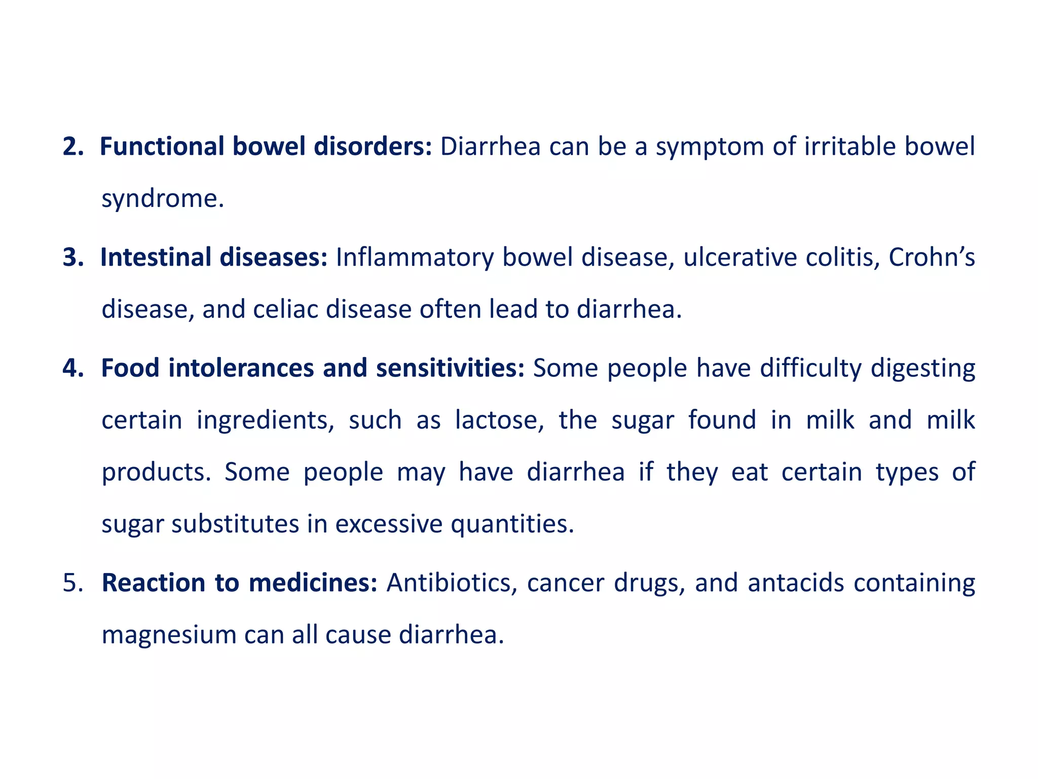 Diarrhoea | PPTX
