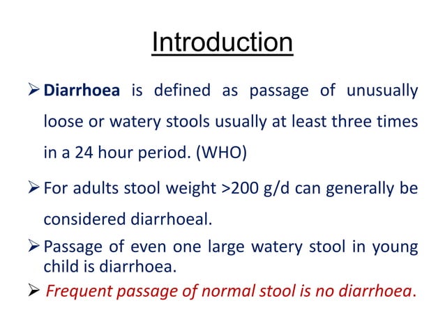 Diarrhoea | PPTX | Digestive Disorders | Diseases and Conditions