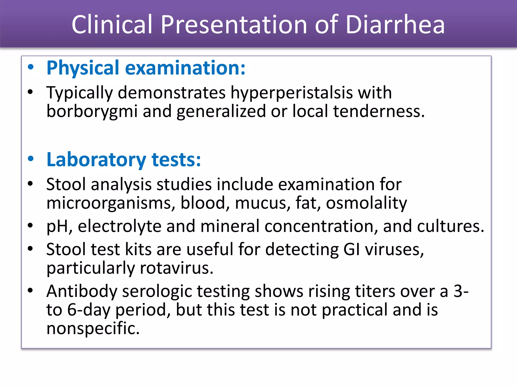 Diarrhoea | PPTX