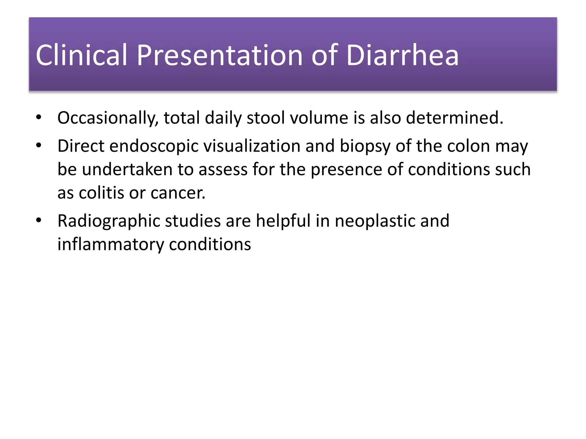 Diarrhoea | PPTX