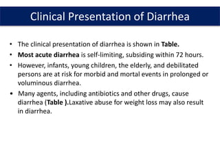 Diarrhoea | PPTX