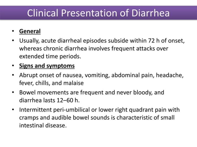 Diarrhoea | PPTX | Digestive Disorders | Diseases and Conditions