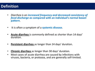 Diarrhoea | PPT
