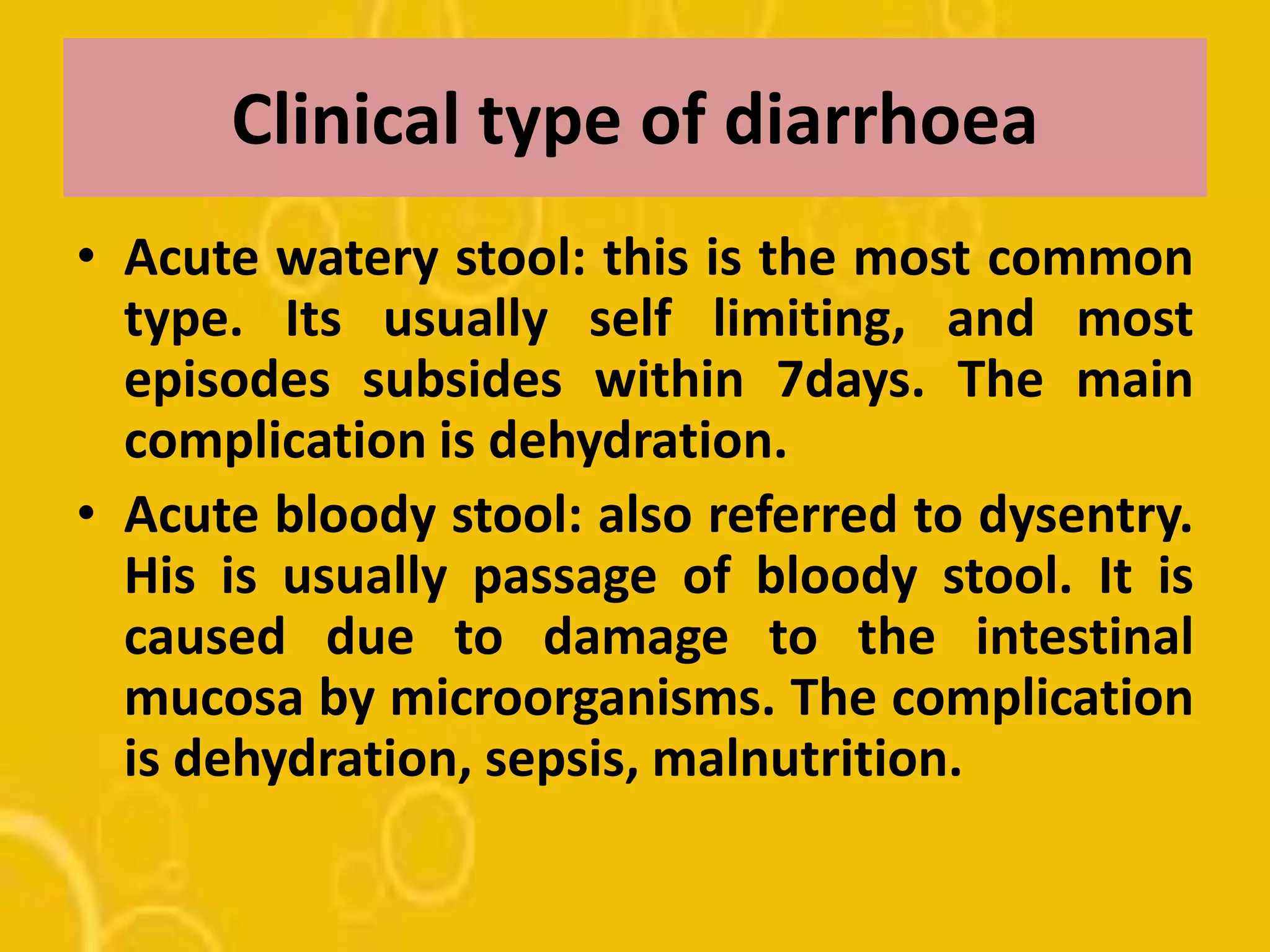 Diarrhoea | PPTX | Digestive Disorders | Diseases and Conditions