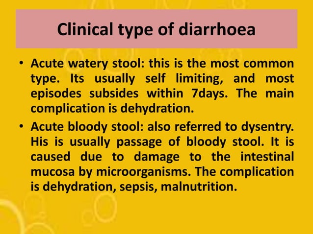 Diarrhoea | PPTX | Digestive Disorders | Diseases and Conditions