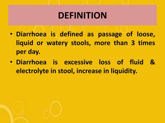 Diarrhoea | PPTX | Digestive Disorders | Diseases and Conditions
