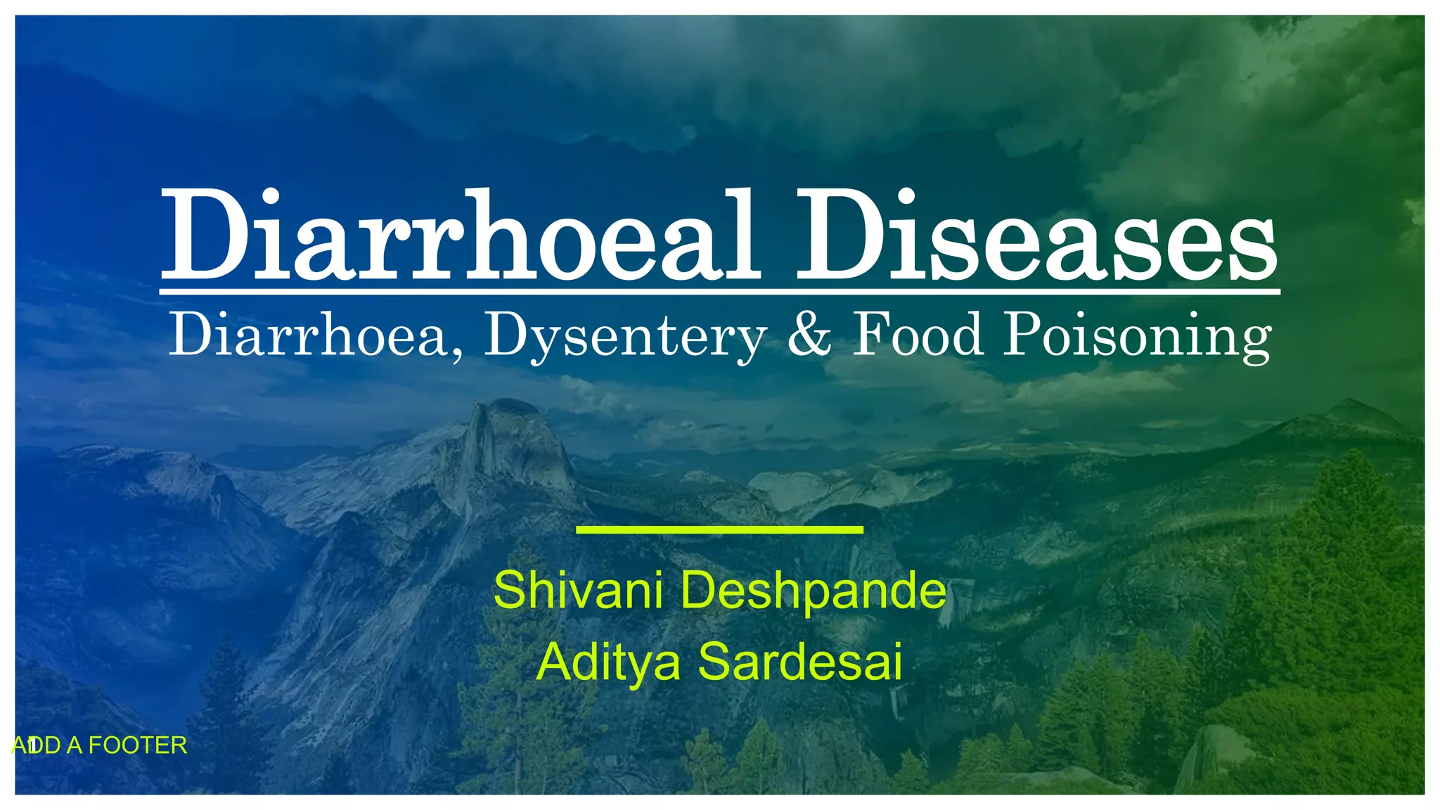 Diarrhoea | PPT