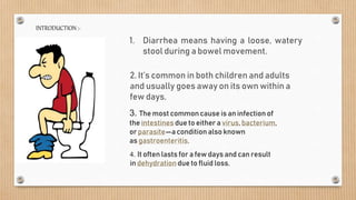 Diarrhoea Department of Physiotherapy, SHUATS | PPTX