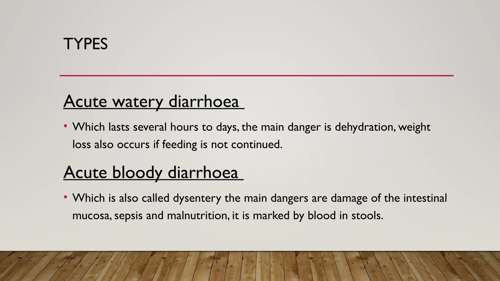 diarrhoea, causes, symptoms,epidemiological factors | PPTX