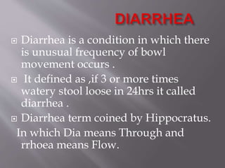 Diarrhoea[ | PPT