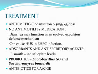 Diarrhoea and dehydration in children | PPTX