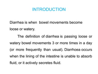 DIARRHOEA & APPENDICITIS gi problems s | PPTX