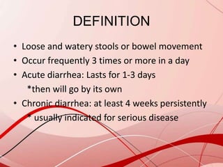 Diarrhoea & Constipation | PPTX
