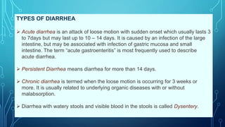 Diarrhoea and Deworming: Community based management | PPTX