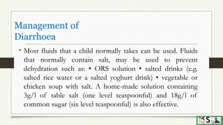 Diarrhoea in children english | PPTX