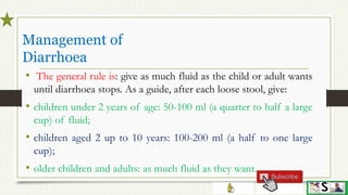 Diarrhoea in children english | PPTX