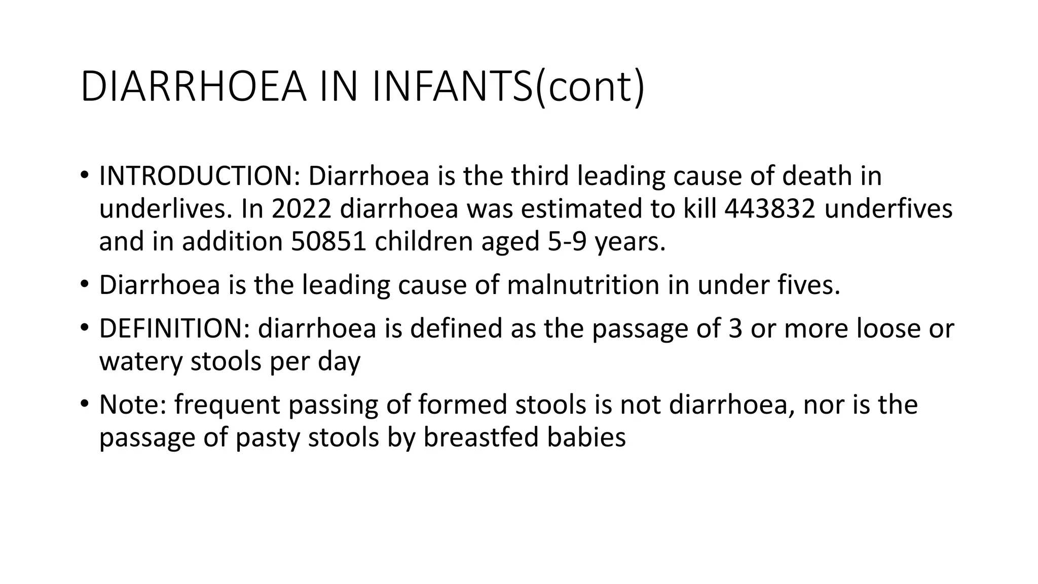 DIARRHOEA IN INFANTS .pptx