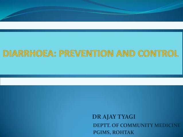 Diarrhoea prevention and control | PPTX | Digestive Disorders ...