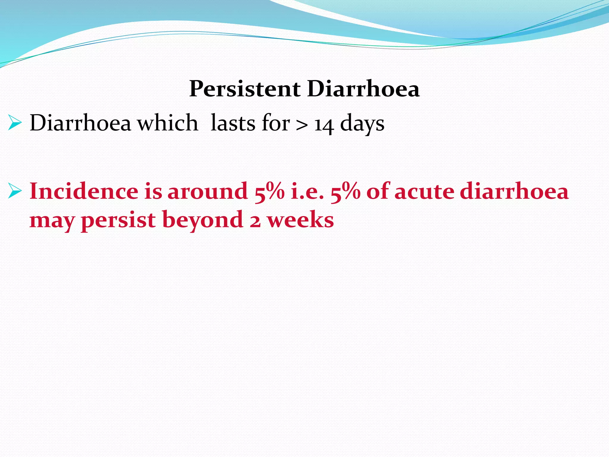 Diarrhoea prevention and control | PPTX