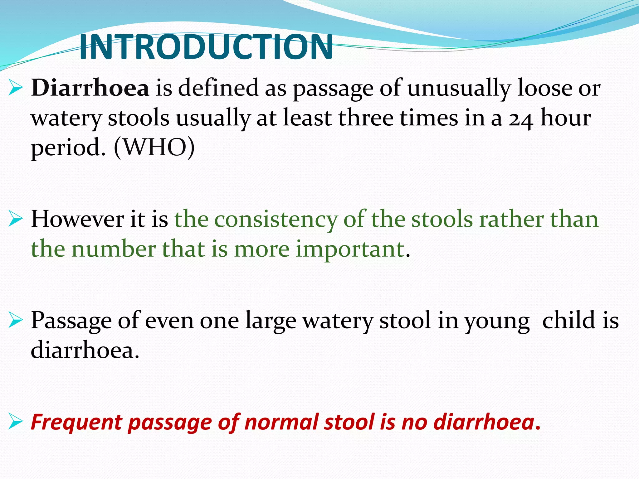 Diarrhoea prevention and control | PPTX