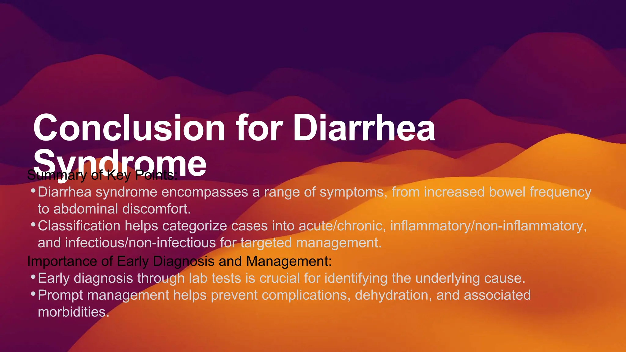 DIARRHOES SYNDROME.pptx FROM MEDICINE MBBS | PPT