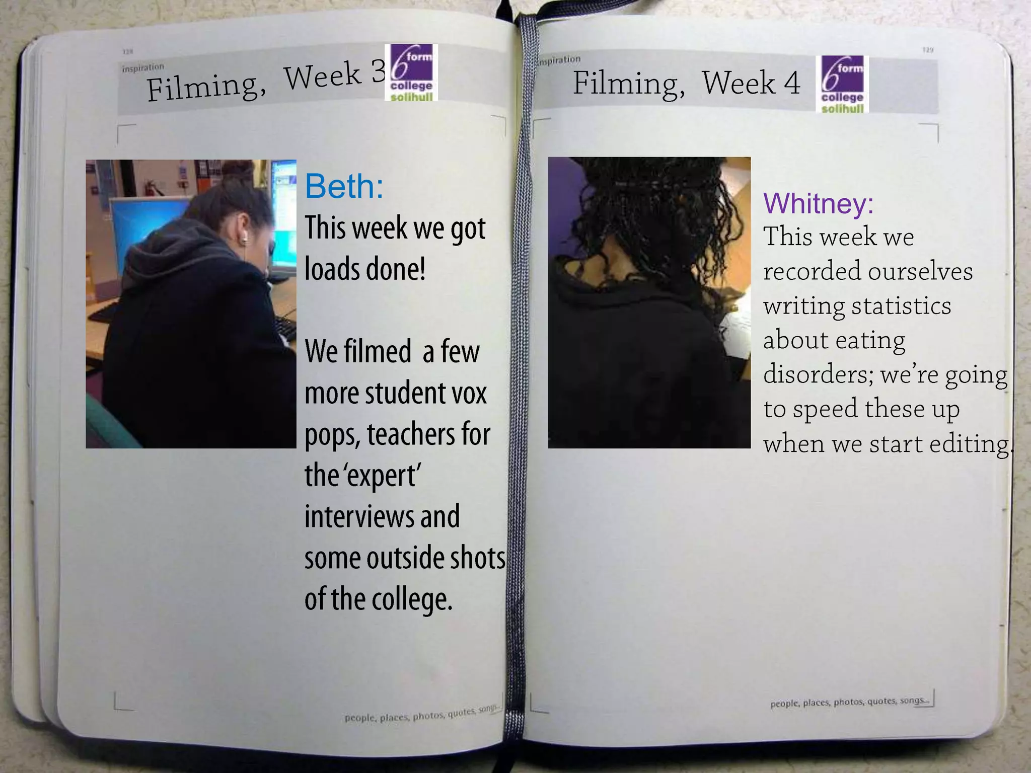 Filming Diary | PPTX