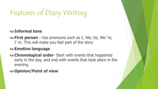 Diary gives birth to autobiography | PPTX | Science