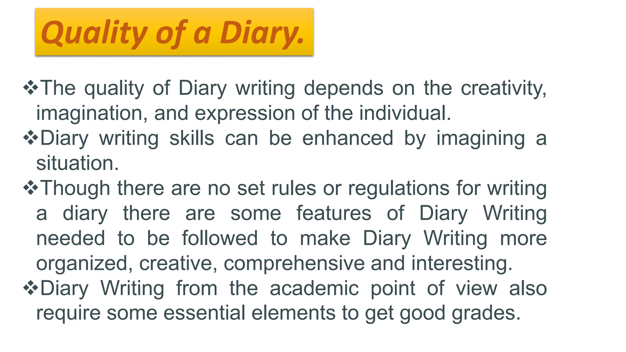 diary-entry-class-7 TBSE Class 7, how to write diary | PPTX