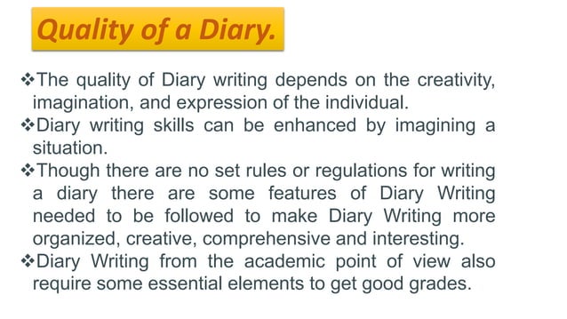 diary-entry-class-7 TBSE Class 7, how to write diary | PPT