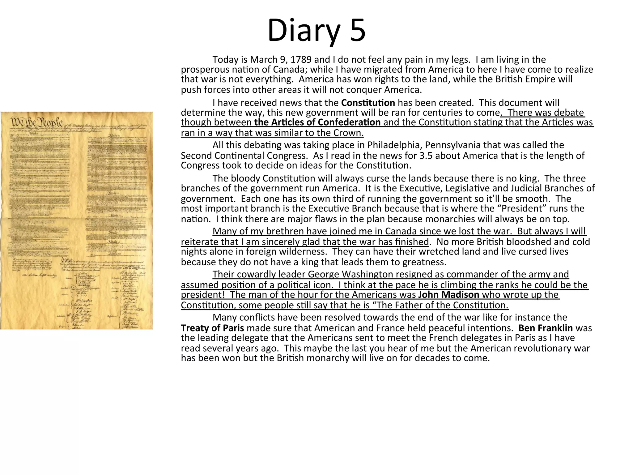 Diary entry | PPT