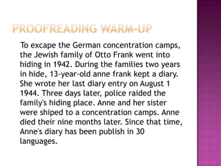 Diary af march2 | PPTX