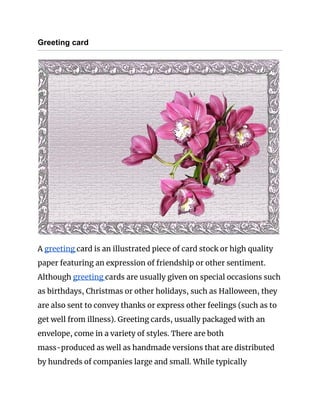 Diary, calendar & greeting cards | PDF