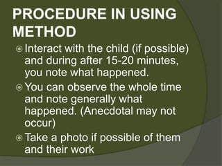 Diary Description Method | PPTX