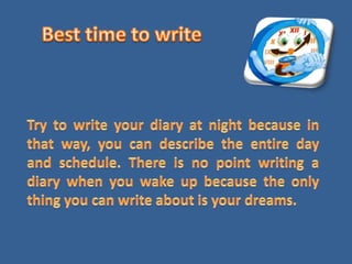 Diary entry | PPTX